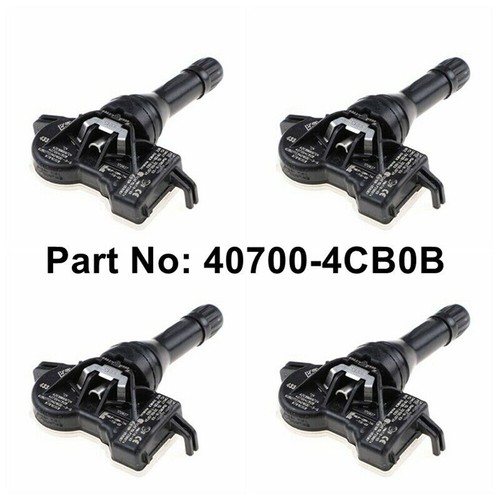 4 piezas Sensor de presión de neumáticos TPMS para Nissan Altima Rogue ...
