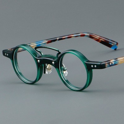 Japanese Small Round Reading Glasses Womens Readers Retro Men Eyeglass ...
