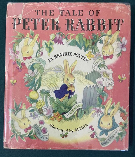1942 The Tale of Peter Rabbit, Beatrix Potter in Dust Jacket Masha ...