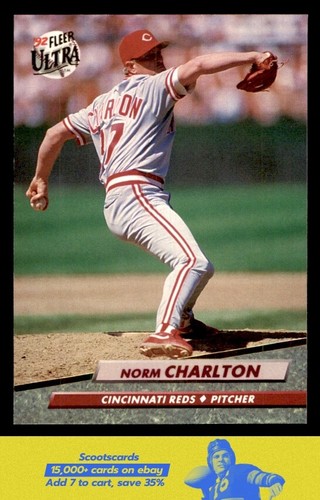 1992 Ultra Norm Charlton card #482 Cincinnati Reds | eBay