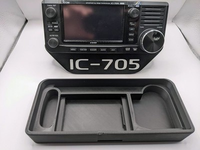 Nifty Angled Desk Stand for Icom IC-705 QRP Radio Transceiver w/FRONT ...