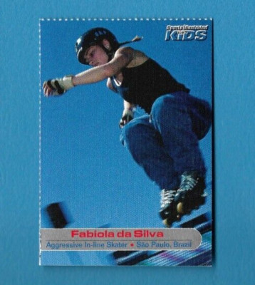 2001 SI Kids FABIOLA da SILVA Card, In Line Skating Champion/X Games ...