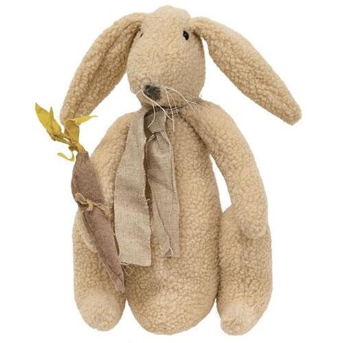 NEW Primitive Rustic BUNNY Rabbit Doll Carrot Floppy Ears Plush OTIS ...