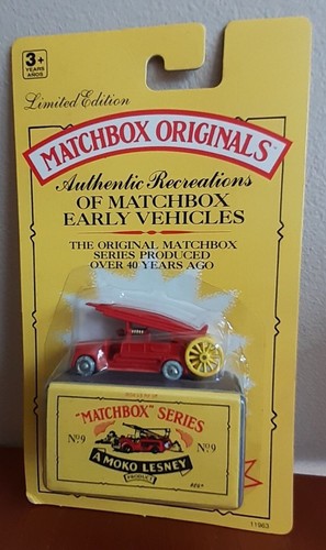 Matchbox Originals - Dennis F.2 Fire Engine - No.9 - 1992 Authentic ...