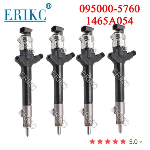 4PCS 095000-5760 Diesel Fuel CR Injector 1465A054 For Mitsubishi Pajero ...