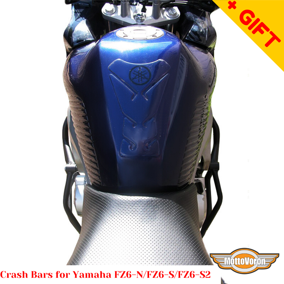 For Yamaha FZ6 crash bars FZ6 S2 engine guard FZ6 Fazer FZ6N, Bonus | eBay