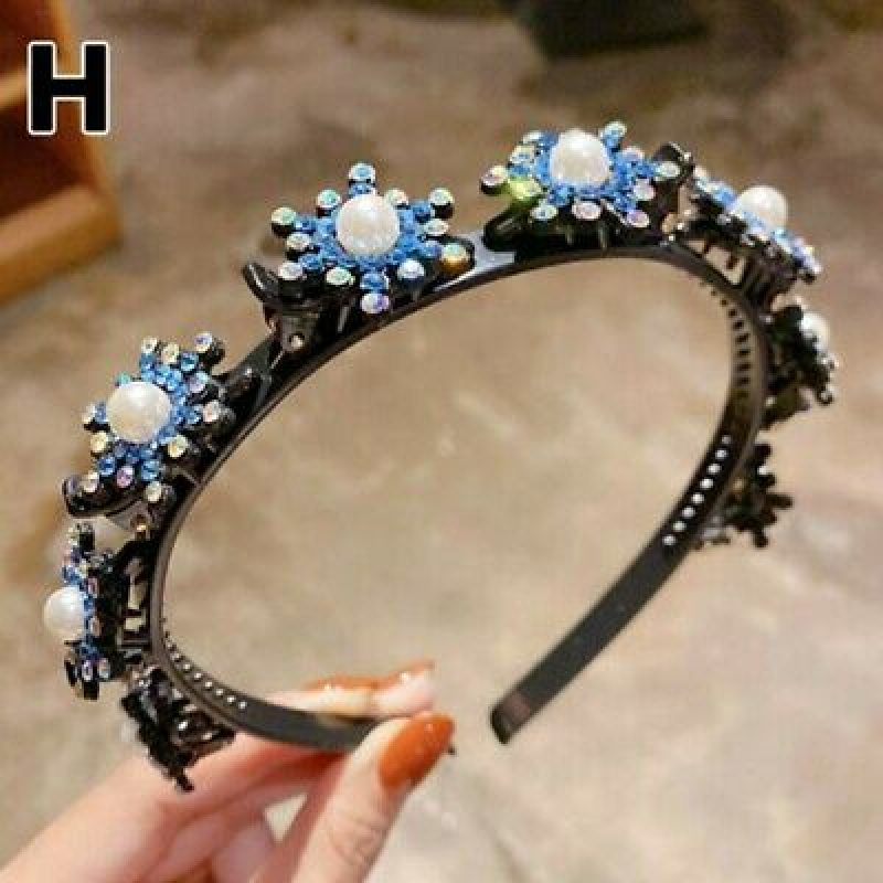 Alice Pearls Hairbands Headband Double Bangs Hairstyle Hairpin Fashion ...