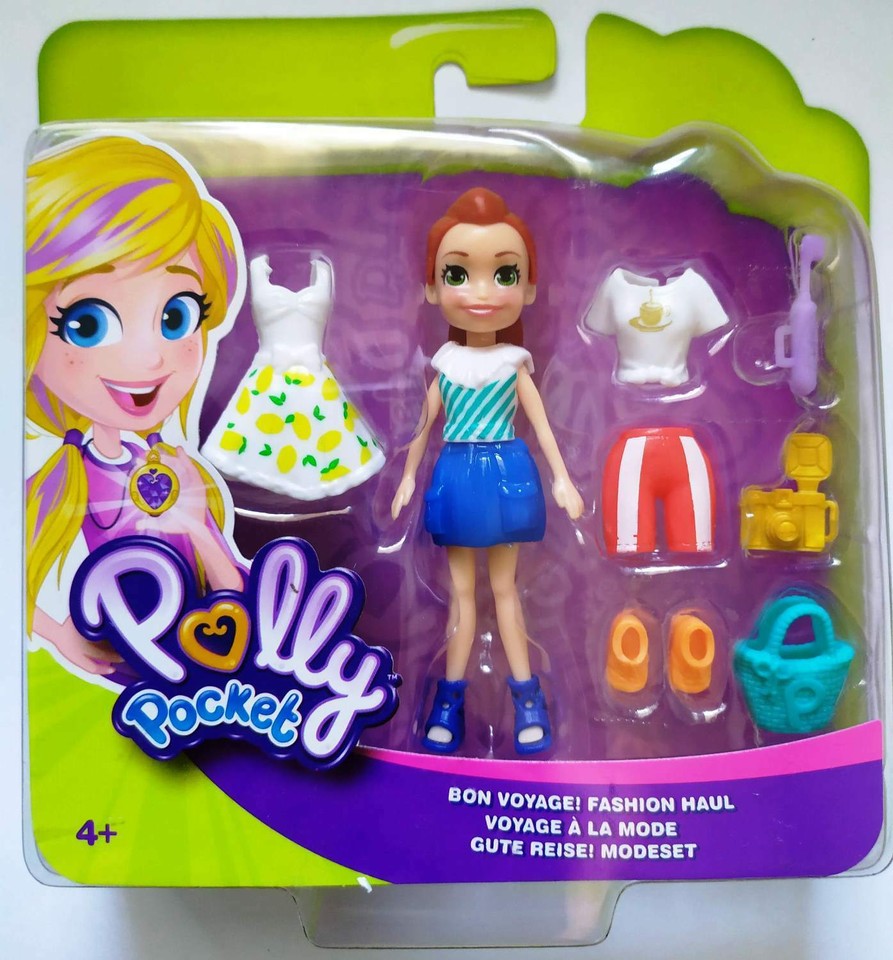 POLLY POCKET ACTIVE POSE DOLLS 9cm TRENDY OUTFIT ACCESSORIES SHANI LILA ...