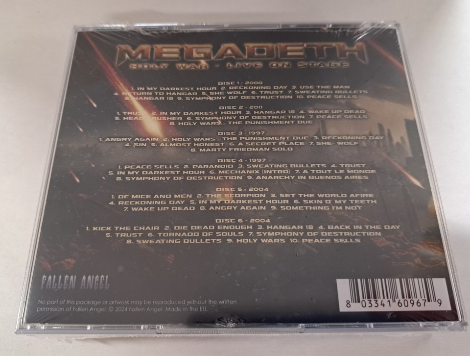 Megadeth Holy War Live On Stage New 6 CD Box Set Thrash Metal Heavy ...