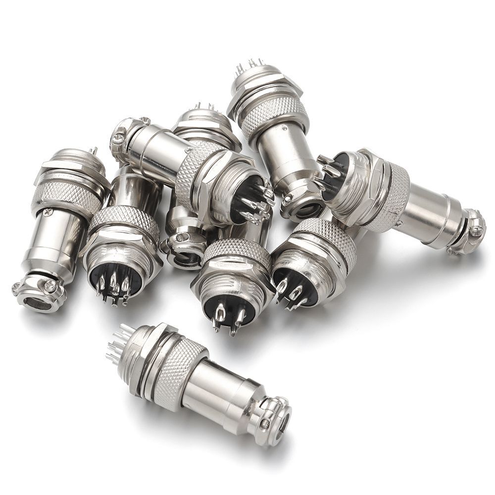 Panel Adapter Mount GX16 M16 Male / Female Socket Cable Connector ...