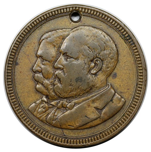 1880 James A. Garfield & Chester A. Arthur Campaign Token, Brass, 26 mm ...