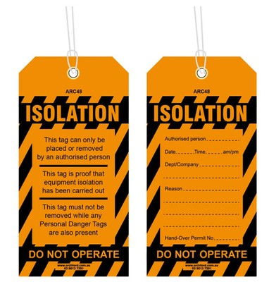 ISOLATION Tags (50 PACK) | eBay Australia