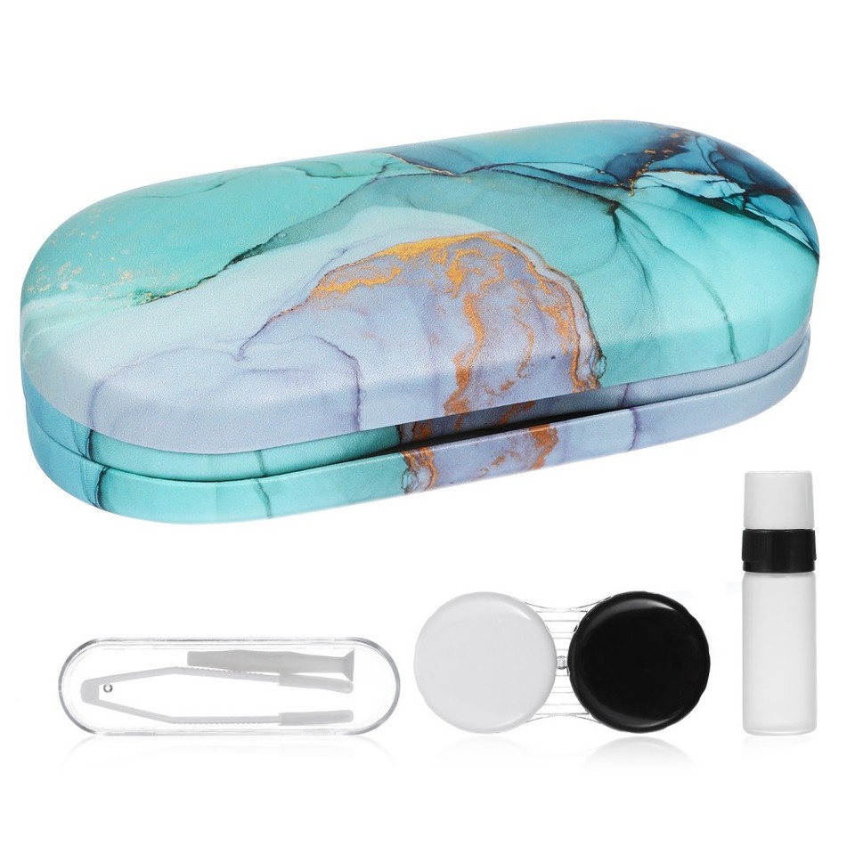 Eyeglass Holder Multi-compartment Glasses Case Double Eyeglasses Side ...