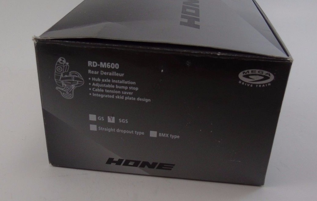 Genuine Nos Shimano Hone Rear Derailleur, RD-M600-SGS, Axle Mount ...