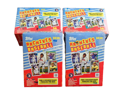 Lot (3) 2024 Topps Archives Baseball Factory Sealed Blaster Box SUPER ...