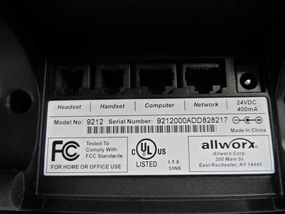 Allworx Lot 5x 9212L Backlit Voip Display IP Phone POE AC Adapter ...