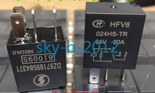 2 PCS NEW HFV6 024HS-TR Hongfa 24V automotive relay 4 pin 20A | eBay