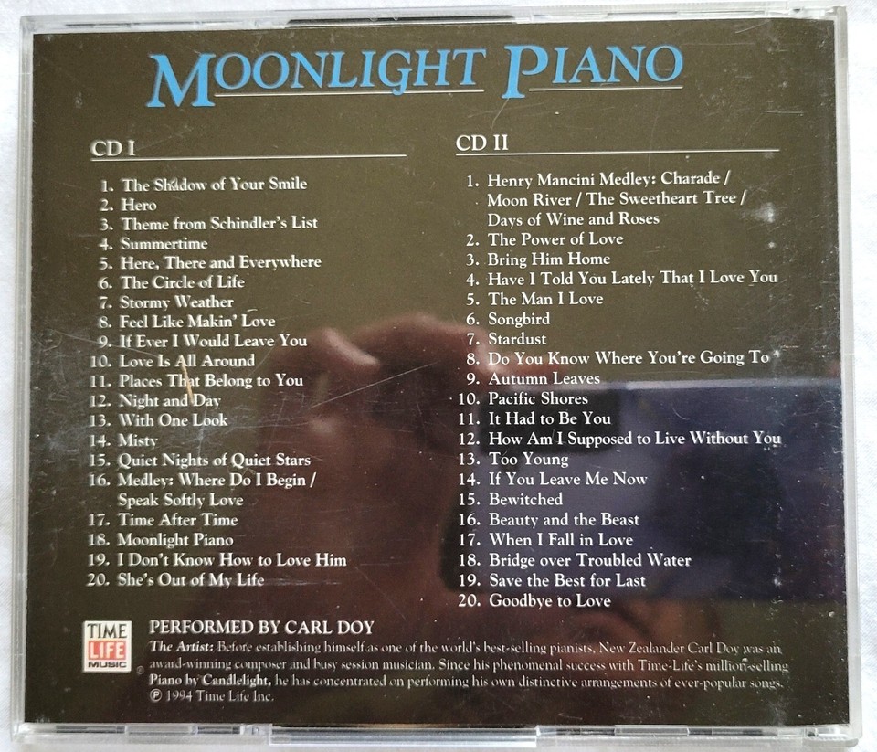 Moonlight Piano performed by Carl Doy for Time Life Music CDs X2 | eBay