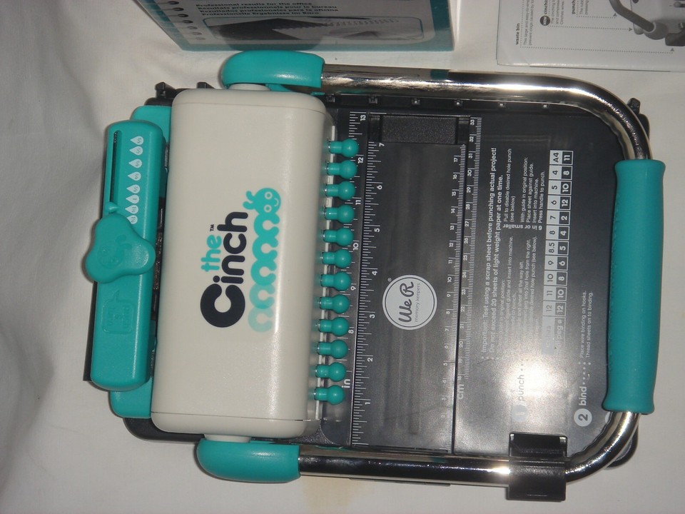 The Cinch Book Binding Hole Punch Machine We-r-Memory Keepers | eBay
