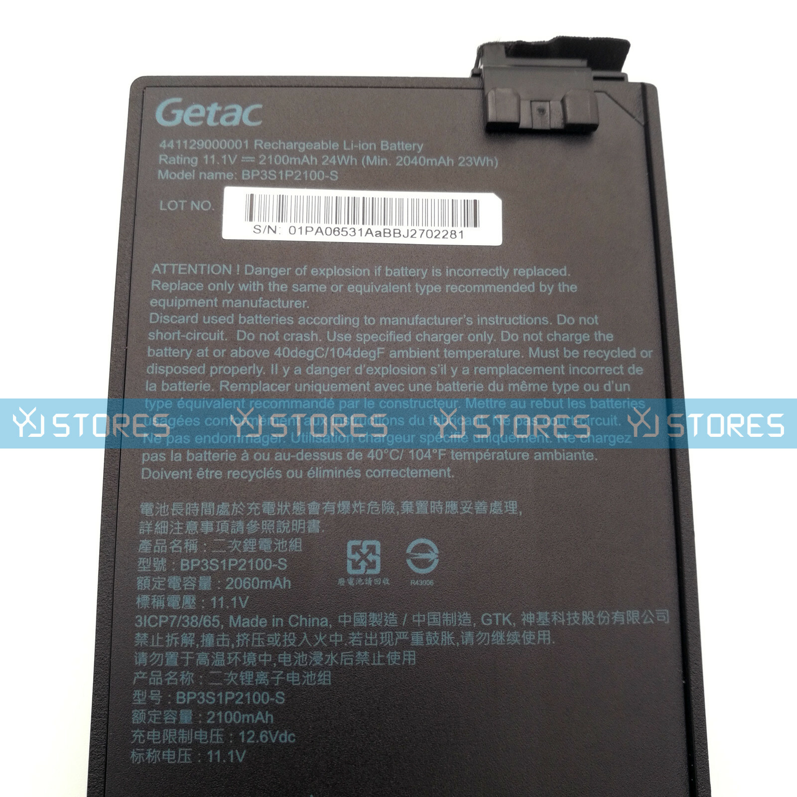 Genuine BP3S1P2100-S 11.1V 24Wh Battery for Getac V110 441129000001 ...