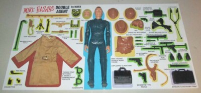 Marx Mike Hazard Store Display Secret Agent Best of the West Double ...