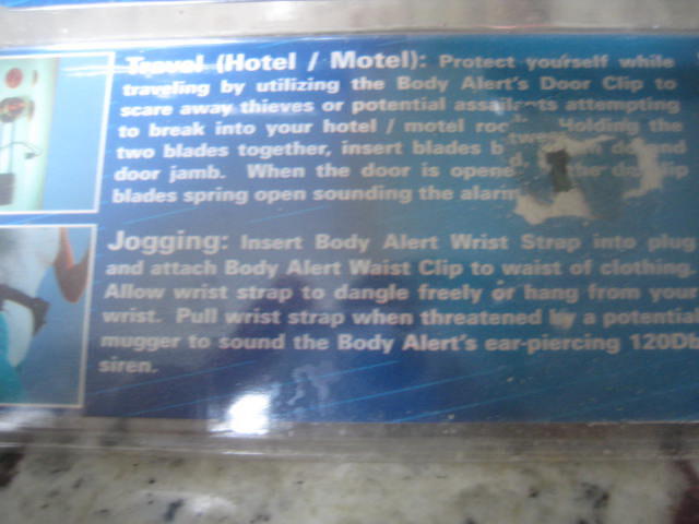 Body Alert Personal Security Alarm by Excalibur w/120-Decibel Multi ...