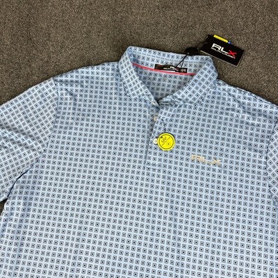 RLX Ralph Lauren Golf Polo Pro Fit Mens Size XXL Blue UV Performance ...