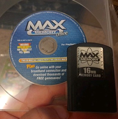 Max Memory Online PS2 Disc 16MB Memory Card - PlayStation 2 | eBay