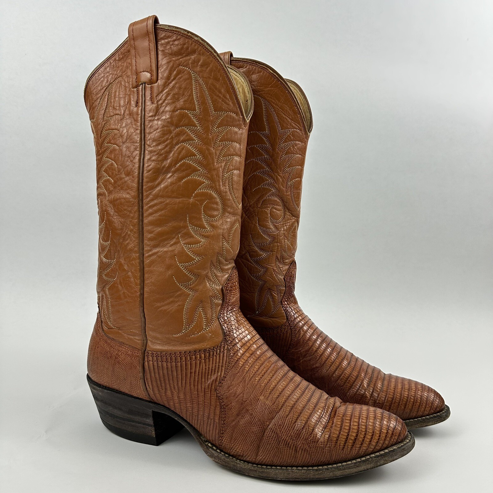 Men’s Vintage Nocona Exotic Lizard Skin Cowboy Boots … - Gem