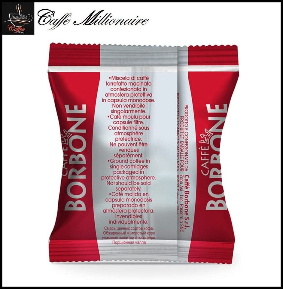 100 Capsules Red Blend Coffee Borbone Respresso RED Compatible ...