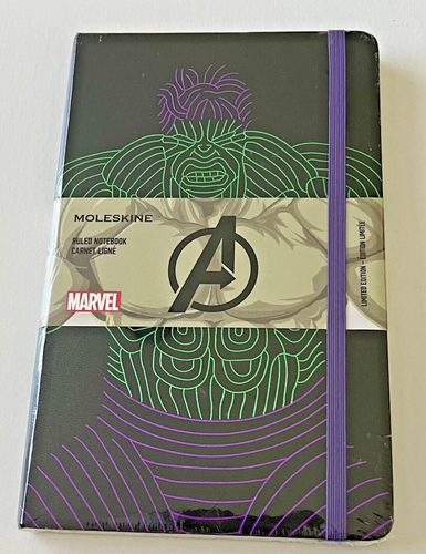 Moleskine ruled notebook, Marvel, The Hulk, limited edition 5x8.25 ...