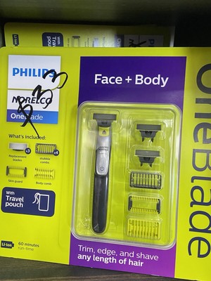 PHILIPS NORELCO ONEBLADE FACE & BODY ELECTRIC TRIMMER & SHAVER QP 2630/ ...