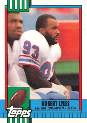 1990 Topps #212 Robert Lyles Houston Oilers | eBay
