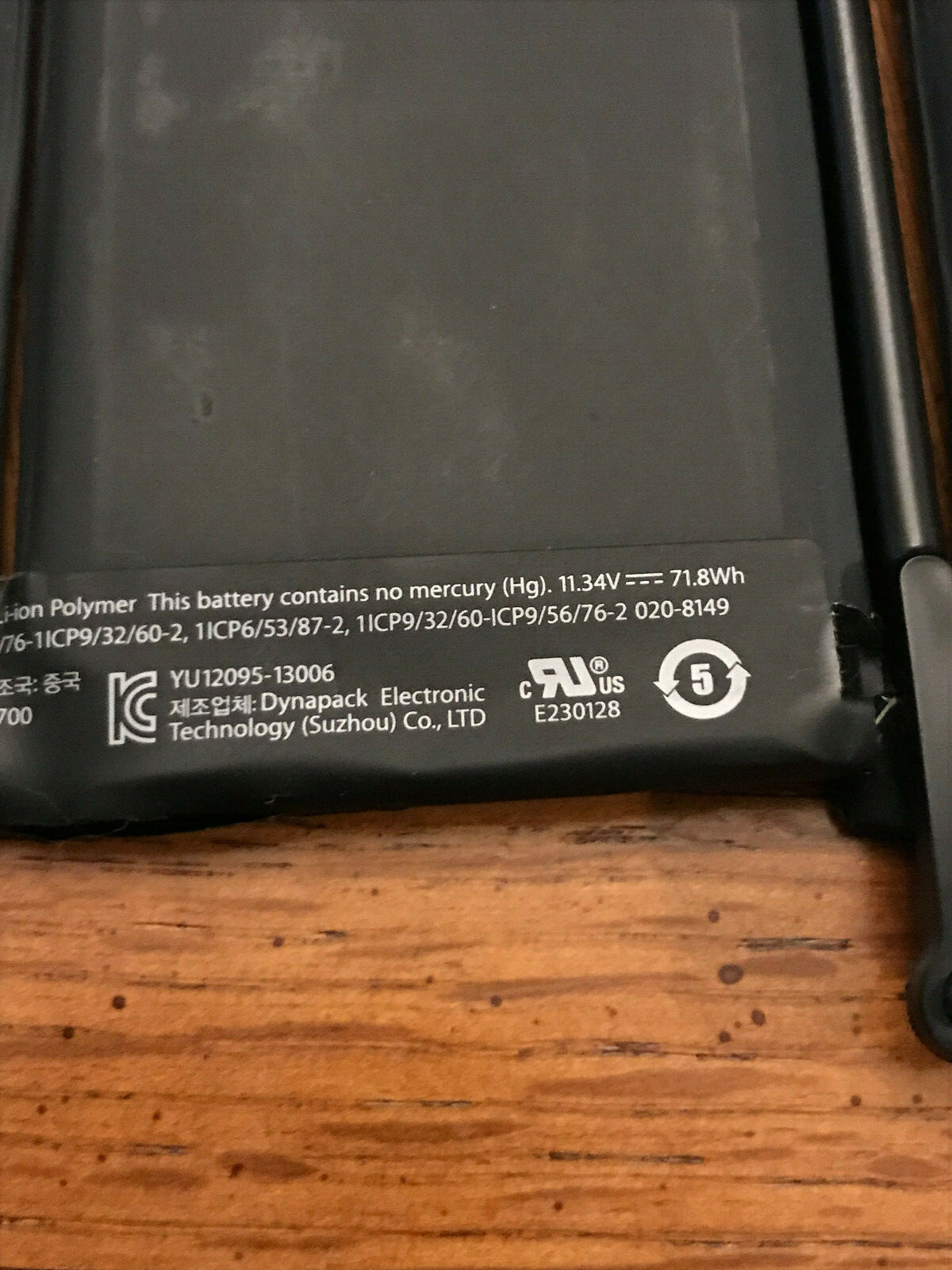 Genuine MacBook Pro 13" Retina 2013 2014 A1493 Battery 020-8149 6330mAh ...