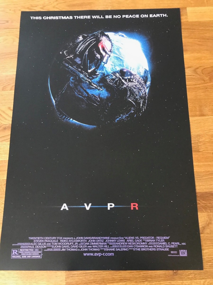 Alien Vs Predator Requiem Poster Movie Alien Vs Predator Retro Art
