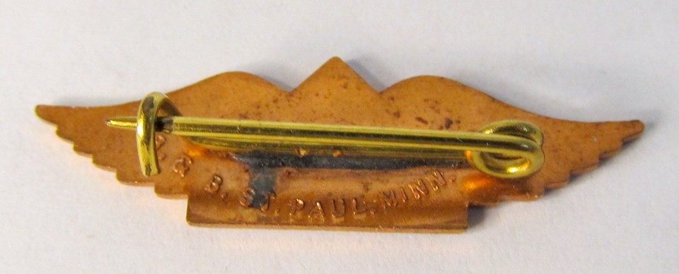 small odd JIMMIE ALLEN FLYING CADET Wings Skelly Oil radio premium by B ...