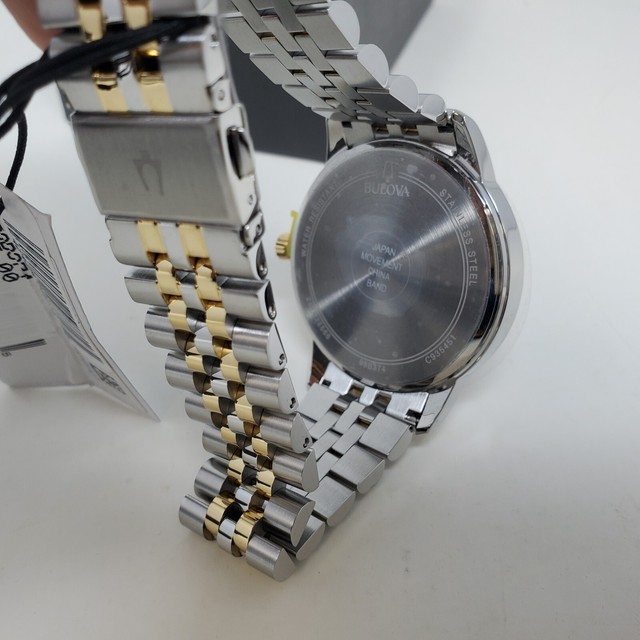 Bulova Men's Quartz Two-Tone Stainless Steel Calendar Watch 98B374 for ...