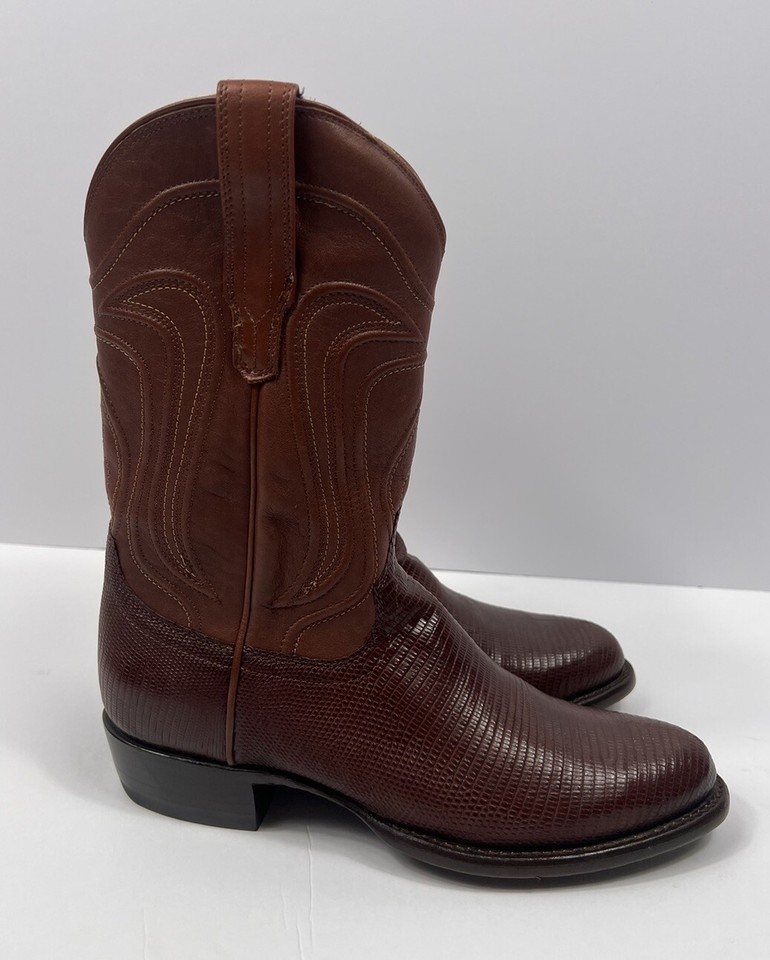 Tecovas The Nolan Mens Western Cowboy Boot Size 8.5 D *Genuine Lizard ...