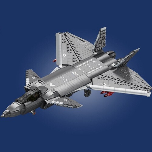Building Fighter Blocks New Military Bricks Toy Plane Jet Set Kids ...