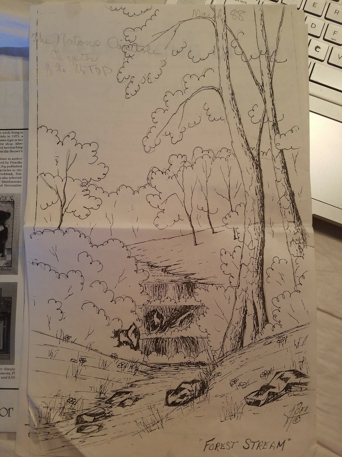 JOYCE BEEBE 1988 FOREST STREAM PAINTING PATTERN | eBay