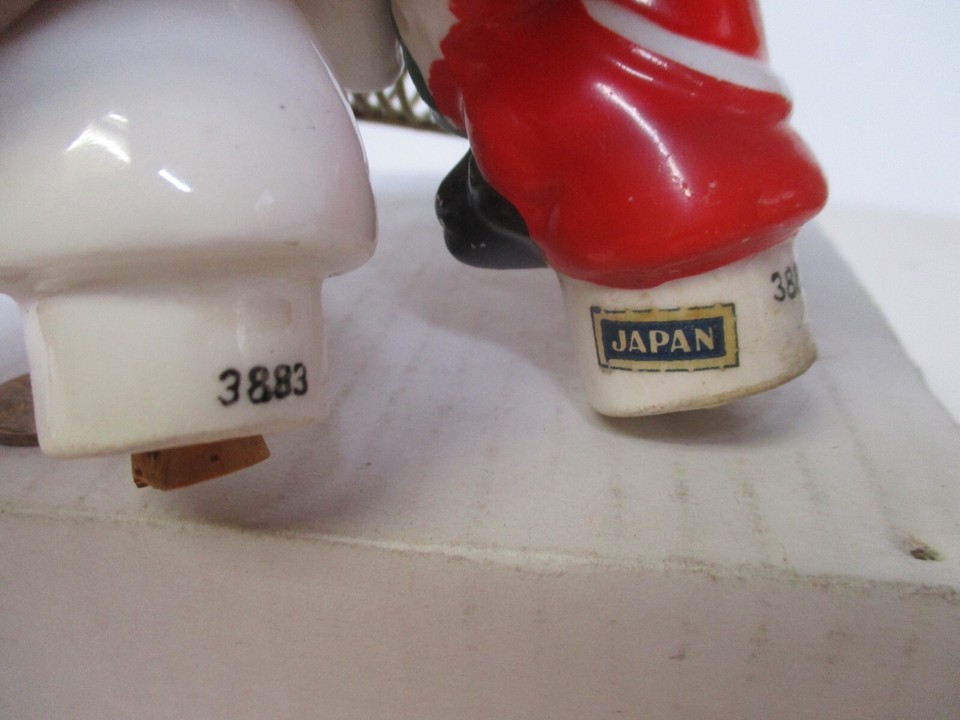 Vintage NAPCO Christmas Ceramic Santa & Mrs Claus NOEL S&P Set w Rare ...