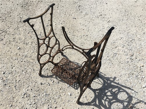 Treadle Sewing Machine, Cast Iron Base, Industrial Age, Singer ...