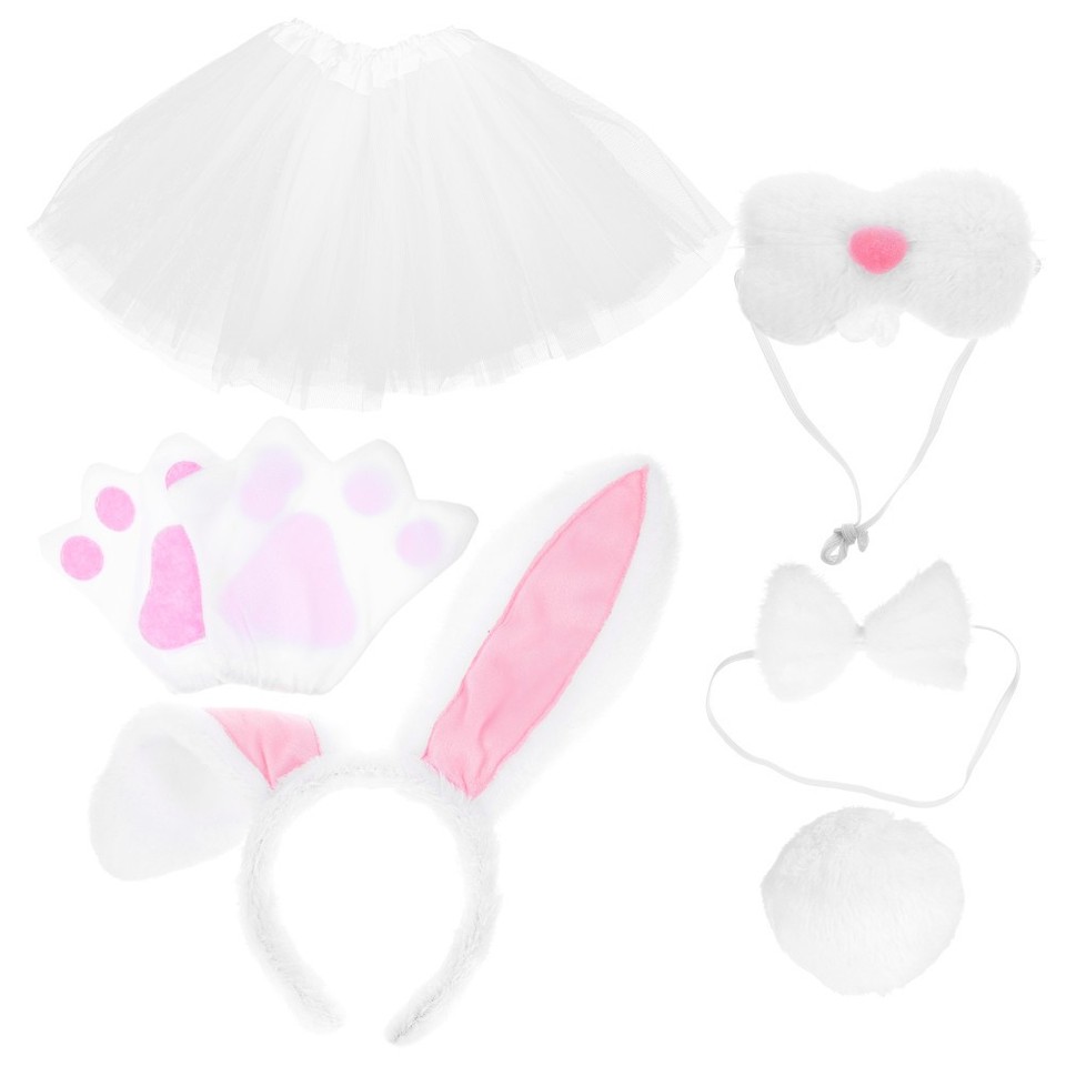 Animal Rabbit Ear Headband Set Dress up Tutu Skirt Cosplay Costume ...