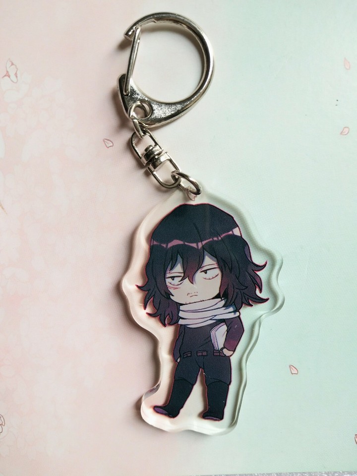 My Hero Academia Shota Aizawa All Might Present mic Acrylic Keyring ...