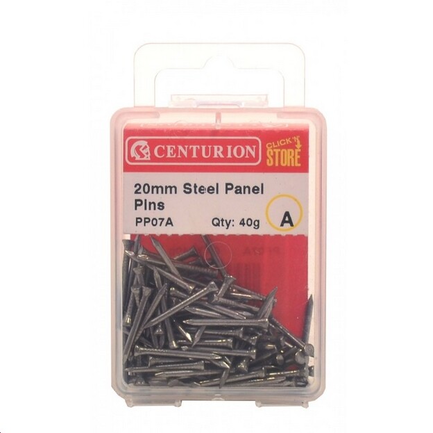 20mm Bright Steel Panel Pins (40g) - Plinth Skirting Architrave etc ...