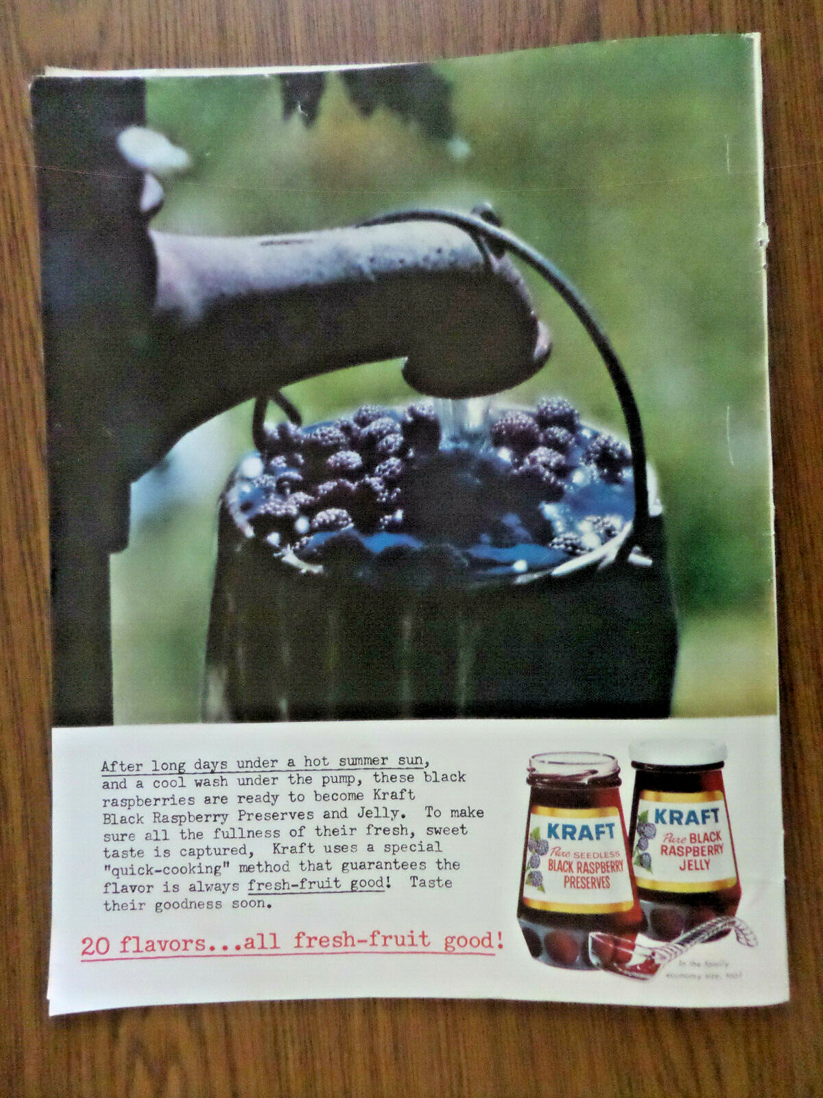 1960 Kraft Black Raspberry Preserves Jelly Ad | eBay