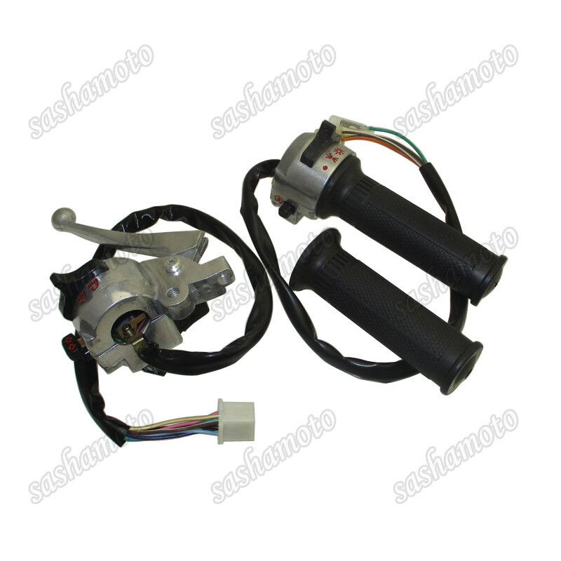 Handlebar Handle bar Switch Lever Grips Set For Honda Replica Monkey ...