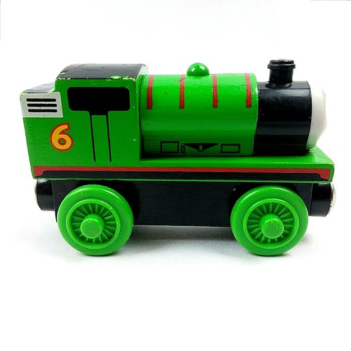 Thomas the Train & Friends PERCY Green 4 Wheel Engine #6 Wooden ...