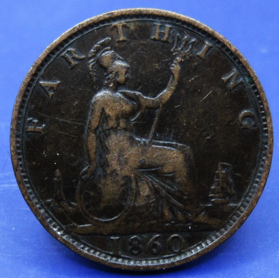 1860 QUEEN VICTORIA FARTHING | eBay