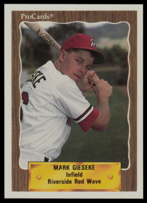 1990 ProCards Mark Gieseke Riverside Red Wave | eBay
